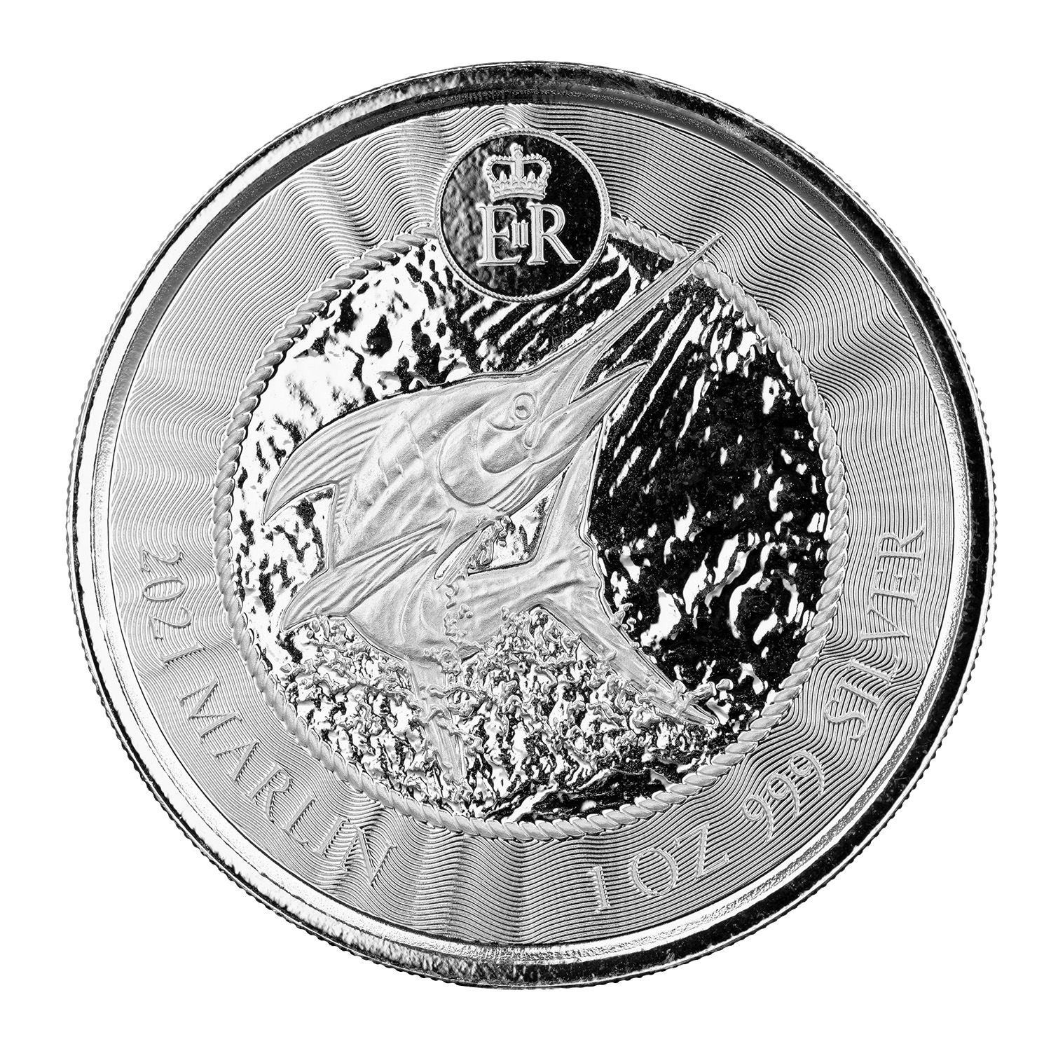 1 oz Silver Cayman Marlin Coin, Cayman Silver Coin - SWP Cayman