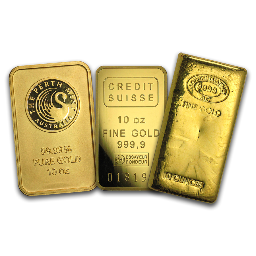 10 Oz Gold Bar Ten Ounce Gold Bar SWP Cayman